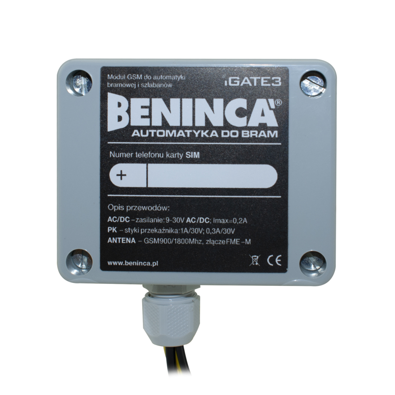 BENINCA moduł GSM_12 - DD-AUTOMATYKA.pl | Napędy do bram